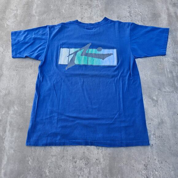 Oneita | Shirts | Vintage Rusty Surf Wear Size Large Blue Single Stitch ...